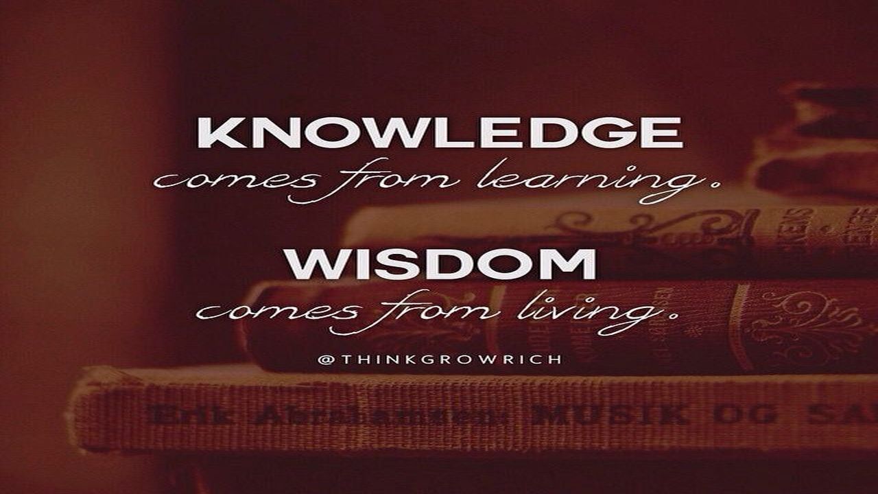 Knowledge Vs Wisdom – Poimen Chris